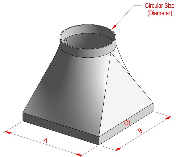 Square to Round Rectangular Ductwork from AMS Ducting Supplies